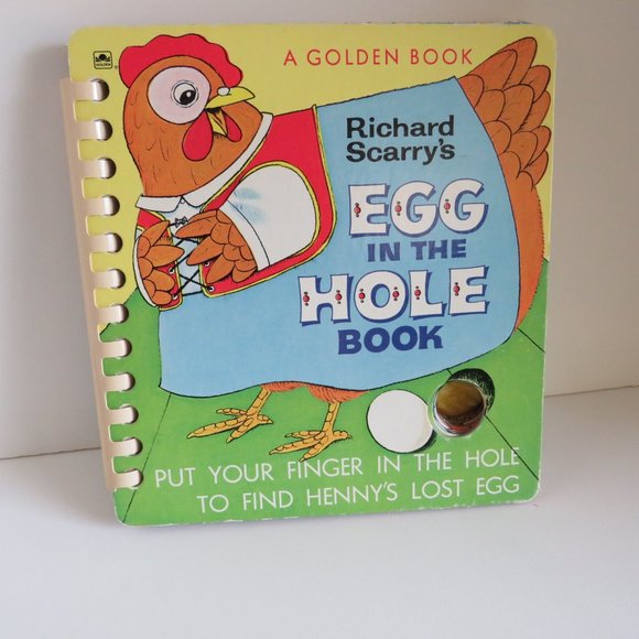 Richard Scarry | Other | Richard Scarry Egg In The Hole Book Vintage ...